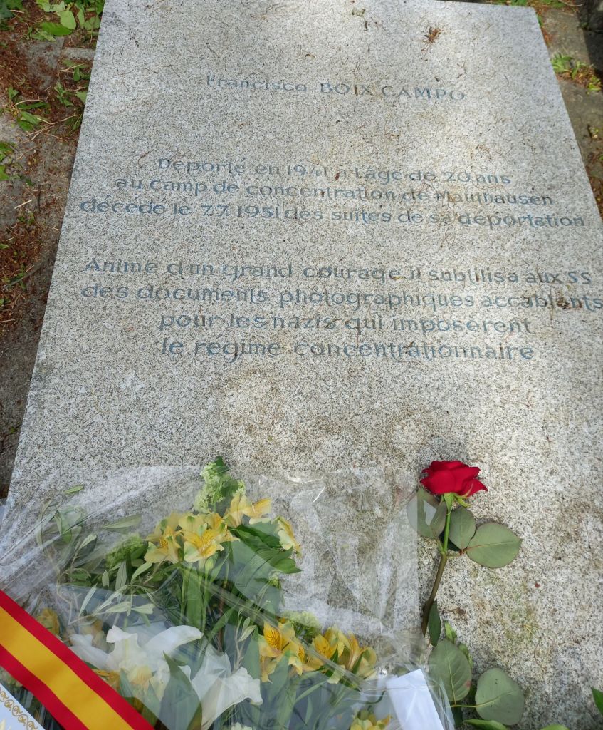 Homenaje a Francisco Boix en el Cementerio del Père-Lachaise de Paris ...